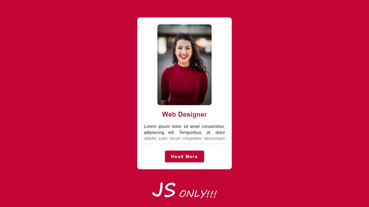 Read More Button JavaScript | JavaScript Tutorial For Beginners