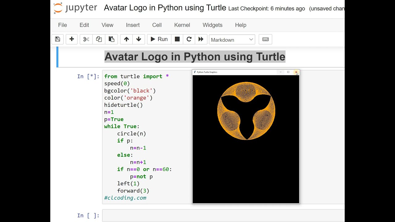 Avatar Logo in Python using Turtle