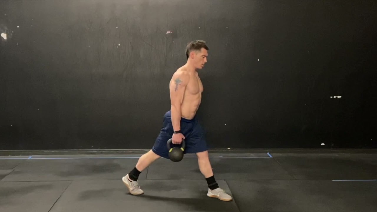 Double KB Suitcase Split Squat