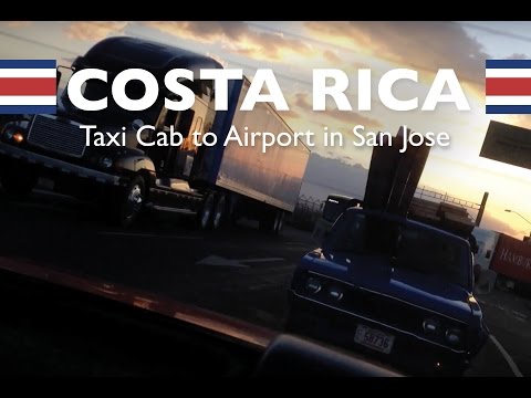 Taxi Cab Ride in San Jose, Costa Rica Airport
