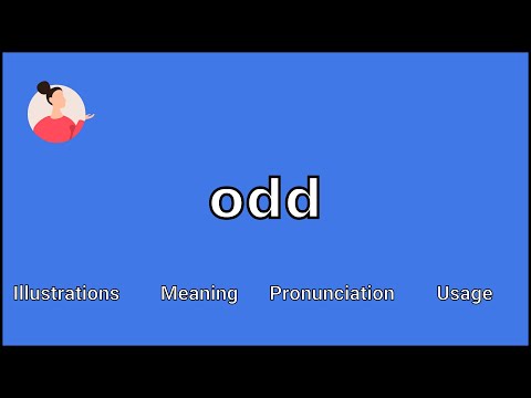 ODD - Meaning and Pronunciation