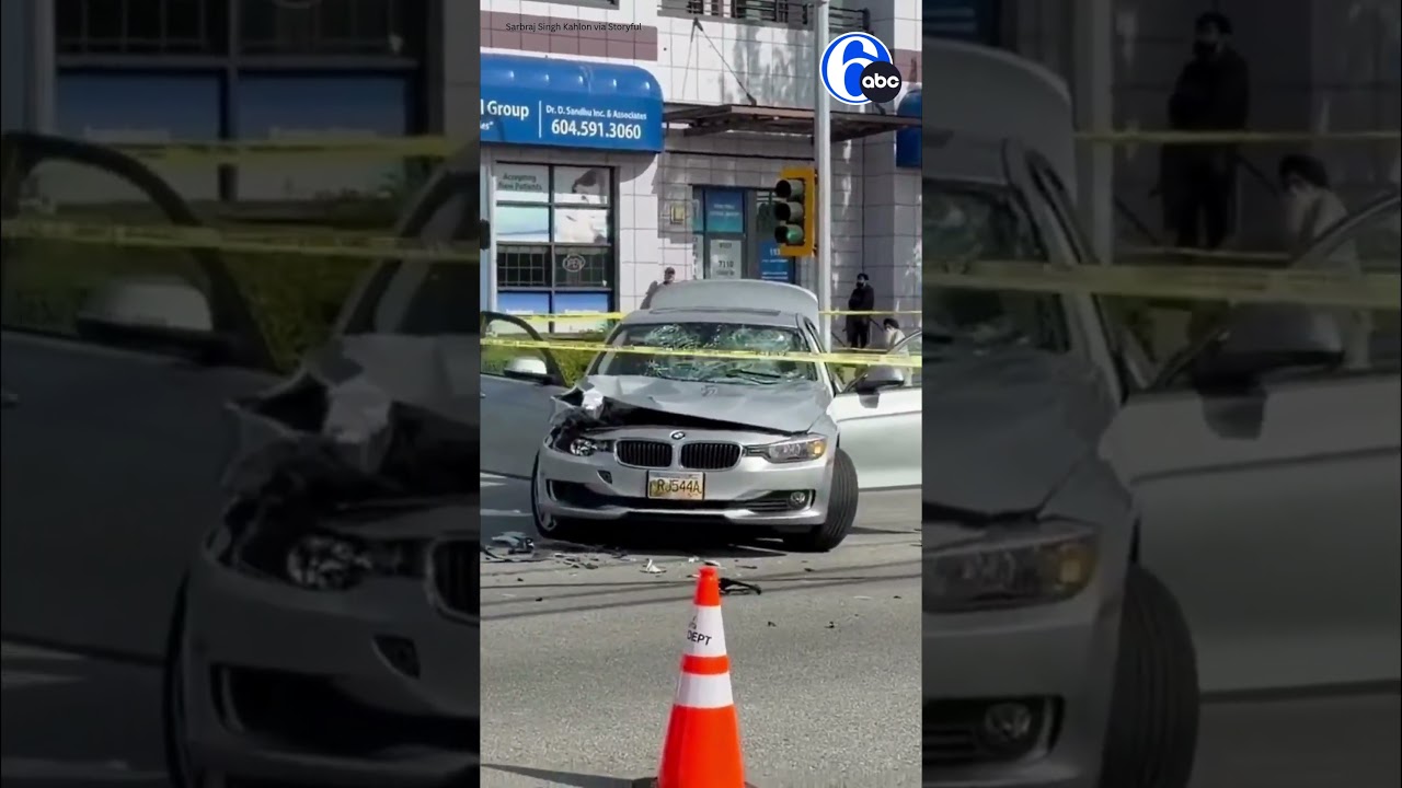 Shocking Footage Shows Motorcycle Hanging Off Traffic Light After Crash