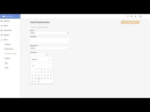 Setting Up Maintenance Schedules