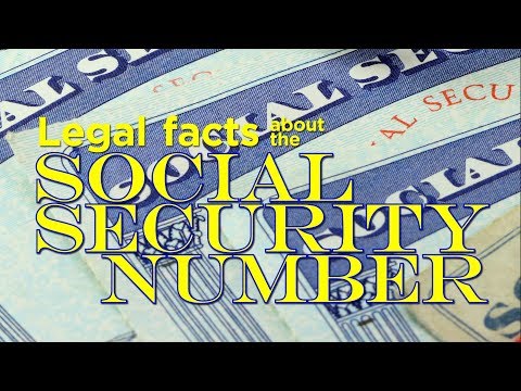 Legal facts about the Social Security Number
