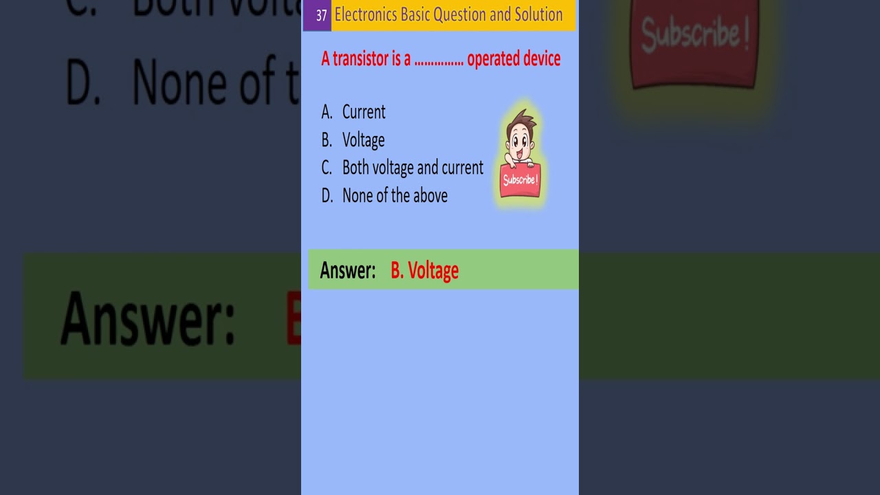 Basic Electronics Question and Solution