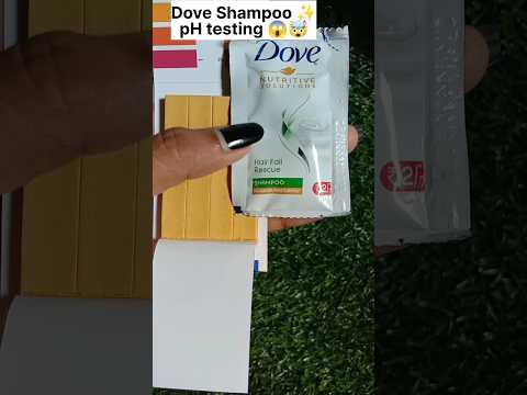 Dove Shampoo pH Test ✨ pass or fail ⁉️#haircare #ashortaday #trending #shorts #youtubeshorts