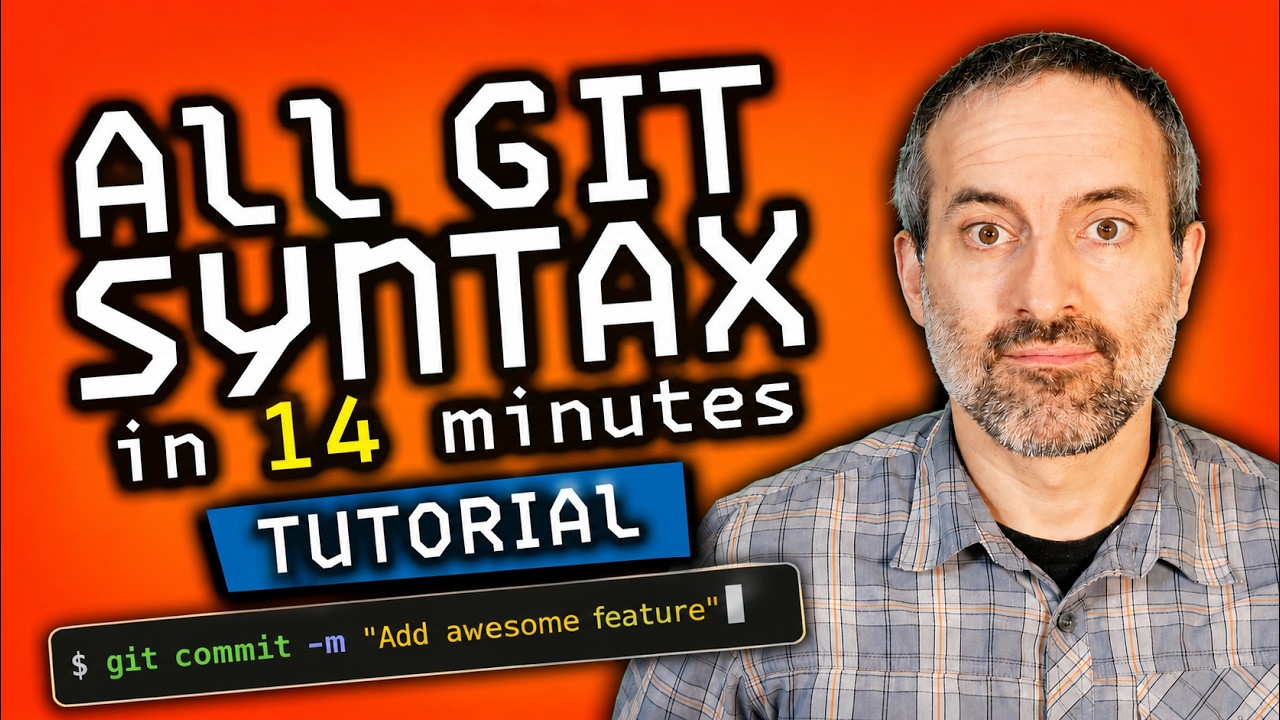 All Git Syntax in 14 minutes – Tutorial