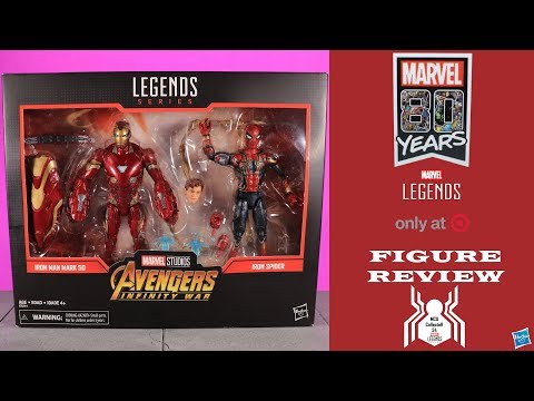 Marvel Legends 80th Anniversary IRON MAN MK 50 & IRON SPIDER Target Exclusive Figure Review