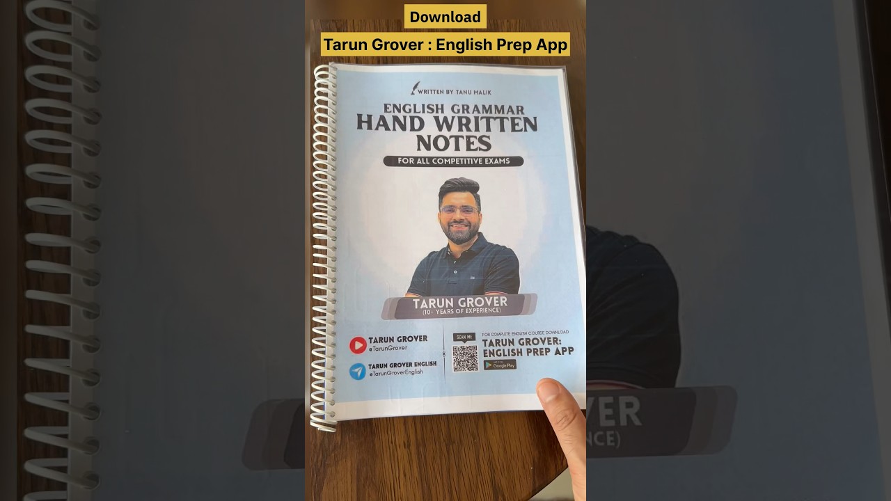 Hand Written Notes (E-Book) with Complete Course #english #notes #youtubeshorts #viral