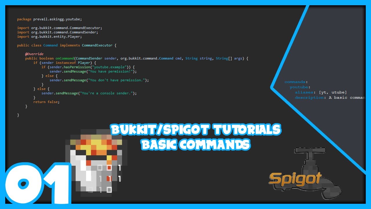 Bukkit Coding Tutorials 01 | Basic Commands