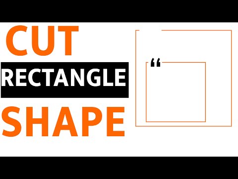 How to cut rectangle shape in Photoshop l Photoshop Mein shapes Kaise Kaaten