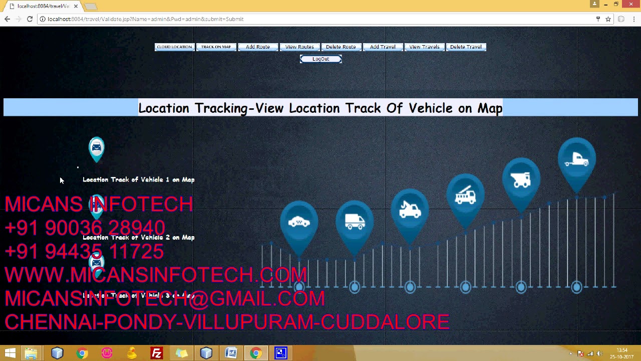 Travel management and tracking system java projects code