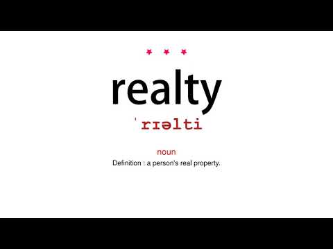 How to pronounce realty - Vocab Today