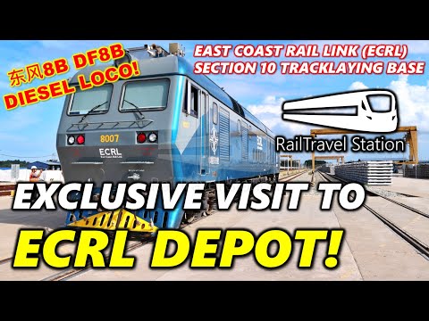 EXCLUSIVE VISIT TO ECRL DEPOT! π²πΎπ East Coast Rail Link (ECRL) Section 10 Tracklaying Base Kuantan