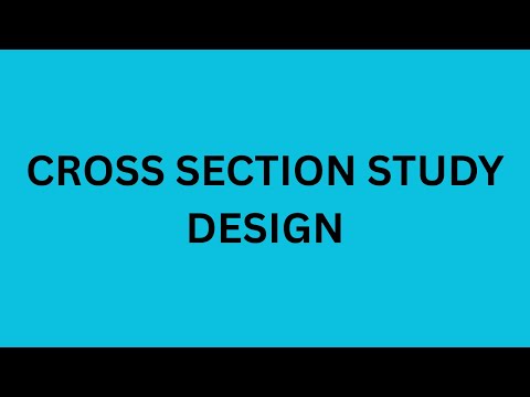 Introduction to cross section study. Tutorial.Pacific Family Health Journal