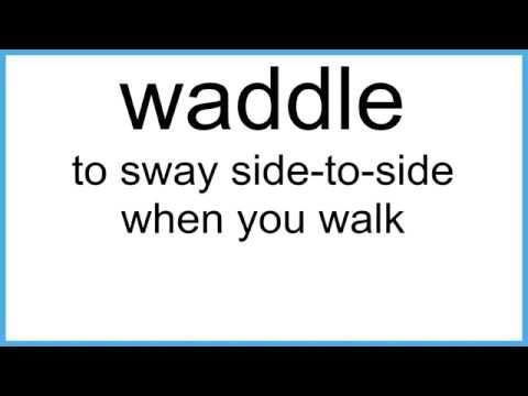 waddle meaning | Vocabulary for Kids | Children's Dictionary | Learn English Vocabulary