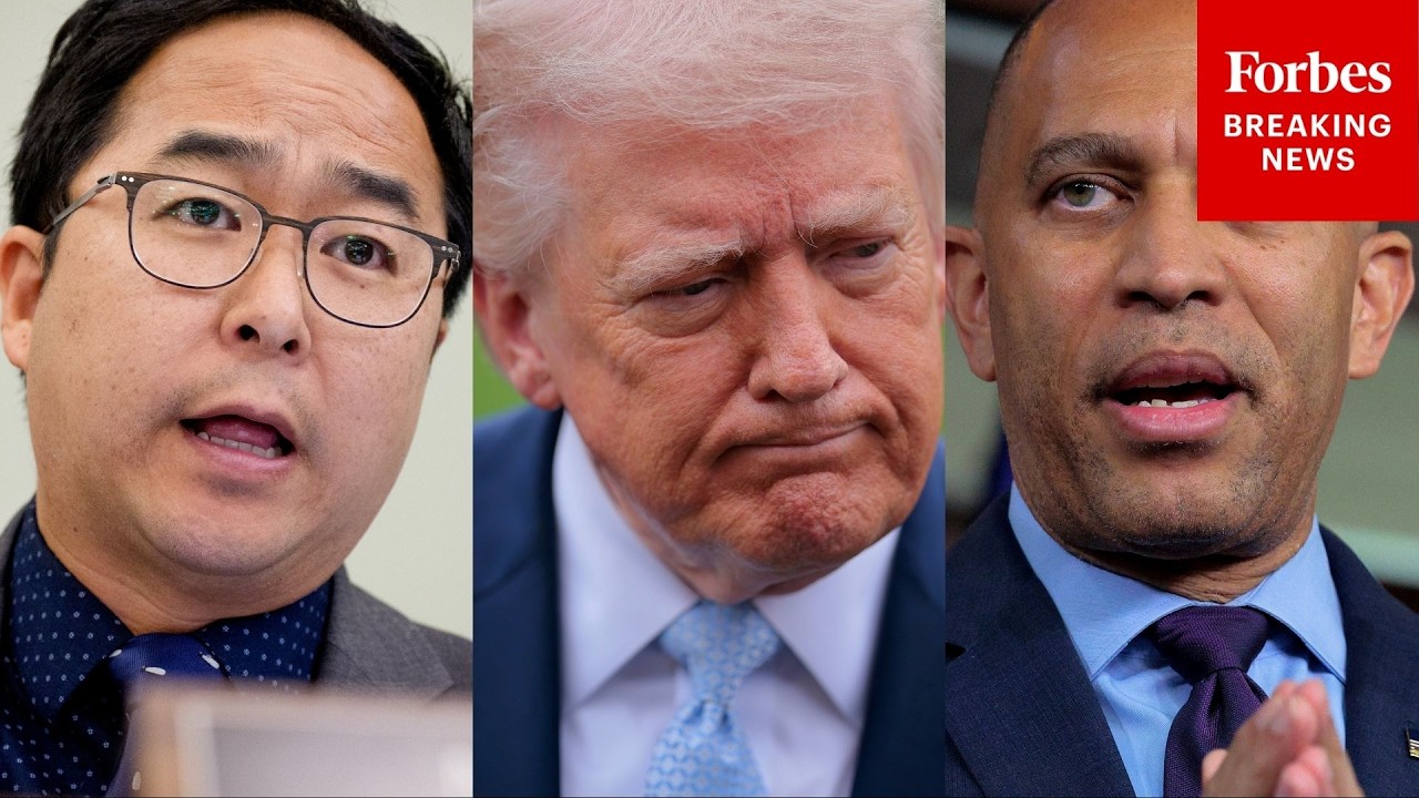 JUST IN: Hakeem Jeffries, Andy Kim Hold Briefing On Anniversary Of Trump's 'Liberation Day' Tariffs