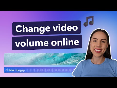 How to increase or decrease video volume online
