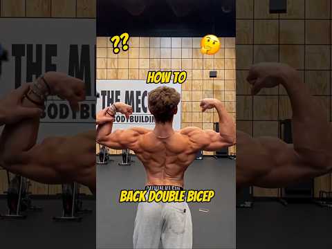 HOW TO BACK DOUBLE BICEP POSE πͺ ft STEVE PRINCE #fitness #posing #howto