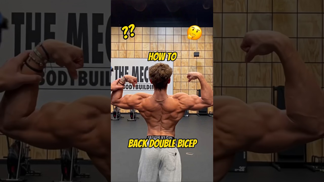 HOW TO BACK DOUBLE BICEP POSE 💪 ft STEVE PRINCE #fitness #posing #howto