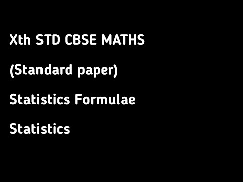 Statistics Formulae||Class 10||CBSE ||Statistics ||MATHS||Mad for Mathice||