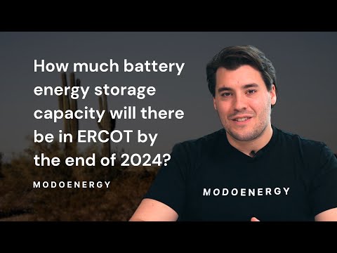 How much battery energy storage capacity is coming online in ERCOT in 2024?