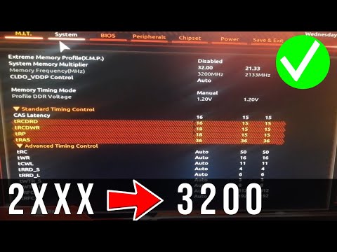 How to Manually overclock Ram from 2133 to 3200 Mhz on a Gigabyte Motherboard (B450 M)