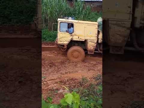 Trucking In Muddy Road - Congo, Africa