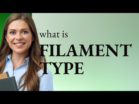 Understanding "Filament Type": An English Language Guide