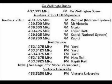 Wellington Radio Scanner Guide No 1 by NZRadioGuy