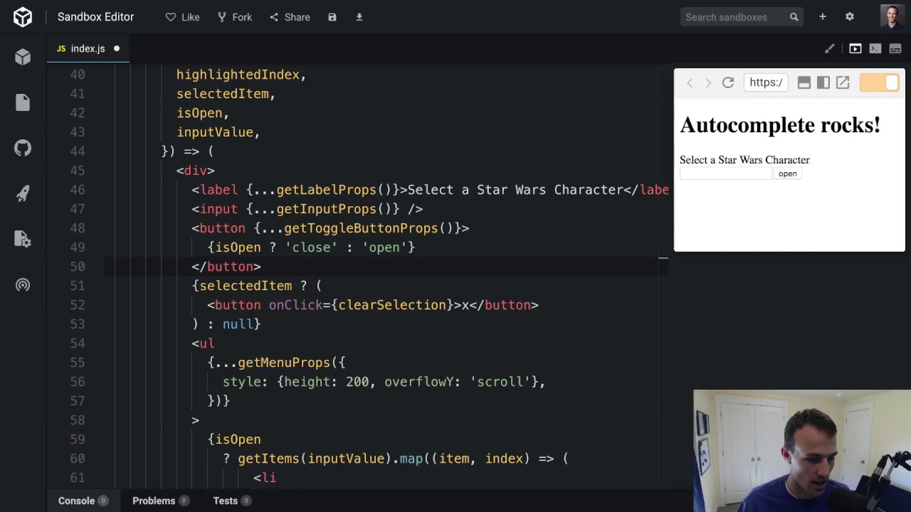 Creating an autocomplete component with downshift 🏎