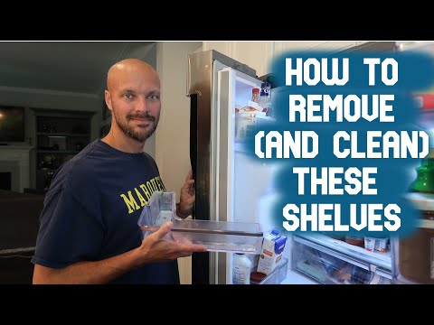 How Remove and CLEAN Samsung Refrigerator Door Shelves