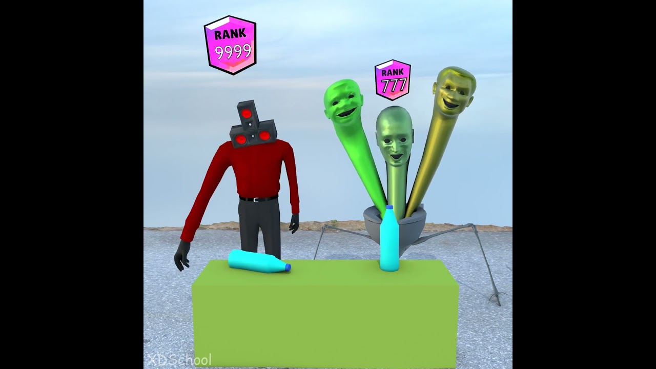 Who Will Get Rank 6974 In The Bottle Flip Game? Titan Speakerman Or G-Head Skibidi?