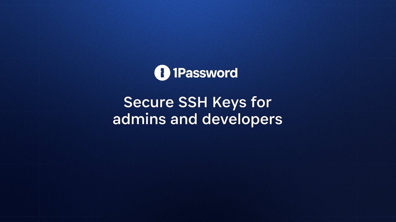 Secure SSH Keys for admins and developers