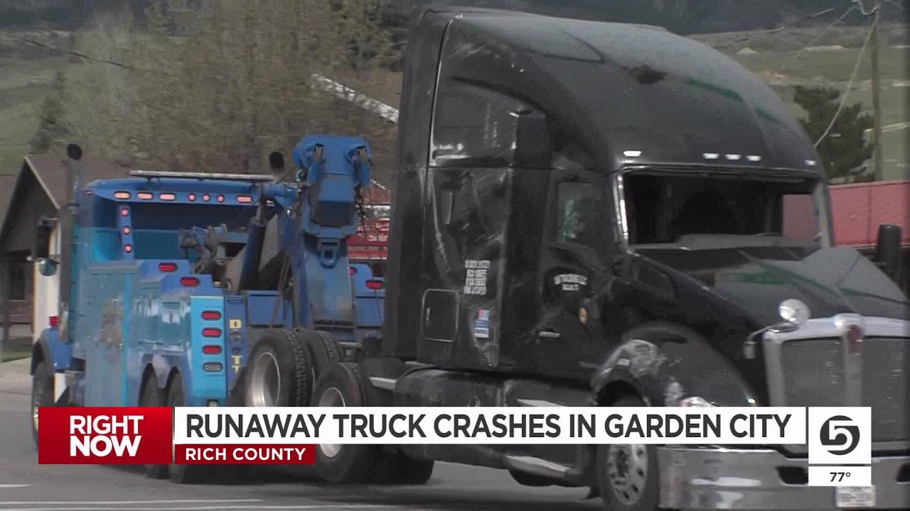 Truck crashes in Garden City for first time since UDOT installed runaway ramp in 2020