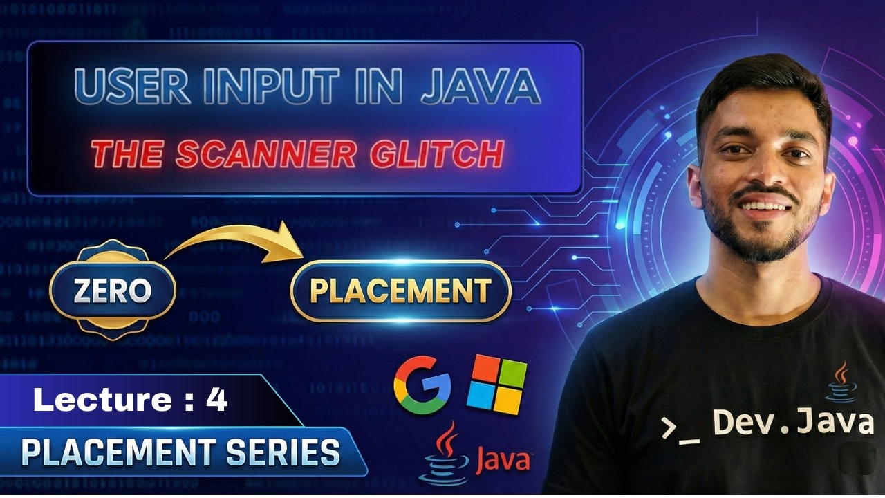 Taking User Input in Java | Scanner Class vs BufferedReader | Lecture 4