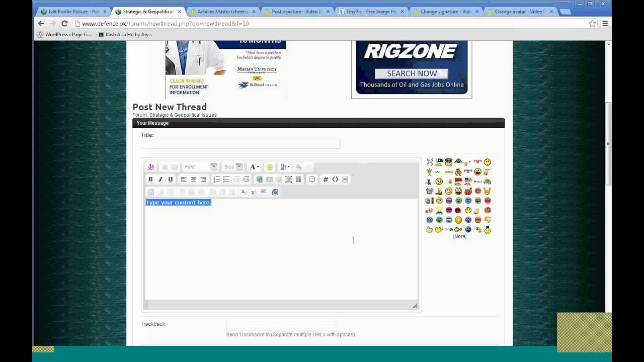 Create a thread on PDF