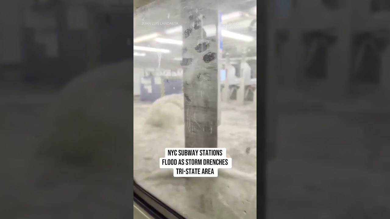 NYC subway stations flood as rain drenches Tri-State area