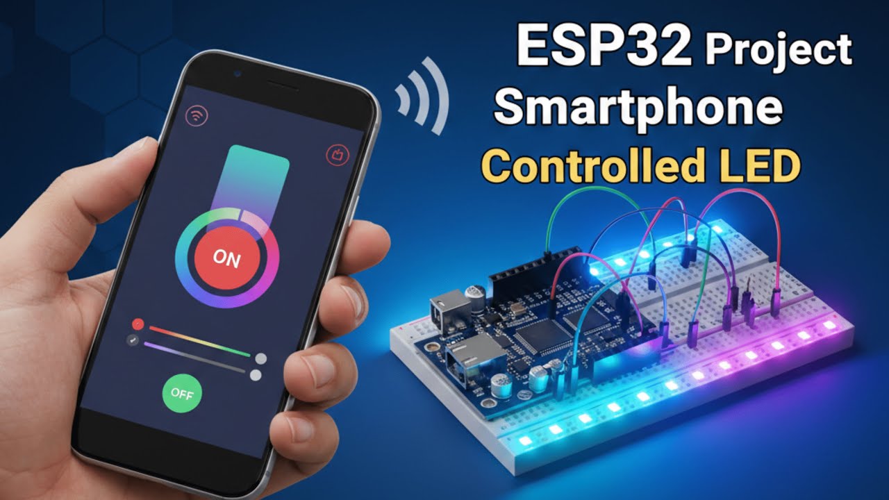 ESP32 Web Server Tutorial: Mobile Controlled LED