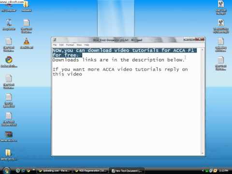 Download ACCA video Tutorials and other things.(updated)