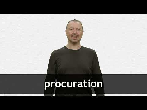 English Translation of “PROCURATION” | Collins French-English Dictionary