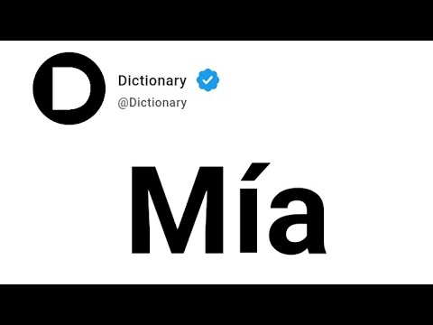 Mía Meaning In English