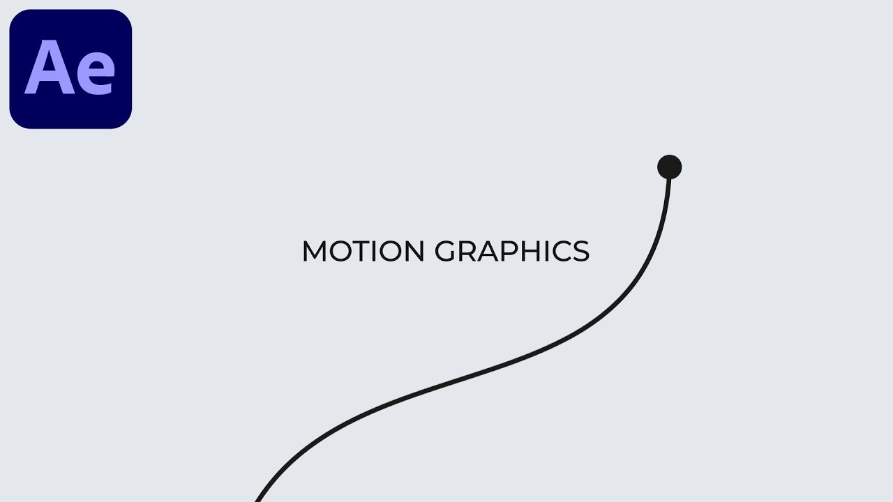 Minimal Line Motion Graphics Text Animation in After Effects - After Effects Tutorial