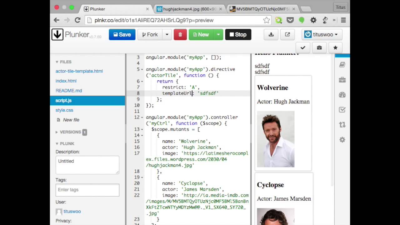 Make reusable components with AngularJS directives