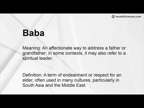 Baba Meaning