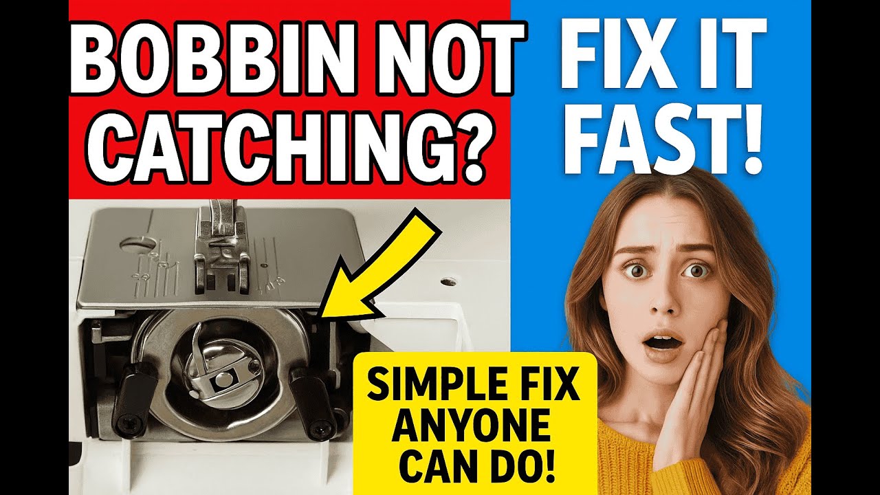 How to Fix a Sewing Machine That Won’t Pick Up Bobbin Thread | Beginner-Friendly DIY Sewing Hack