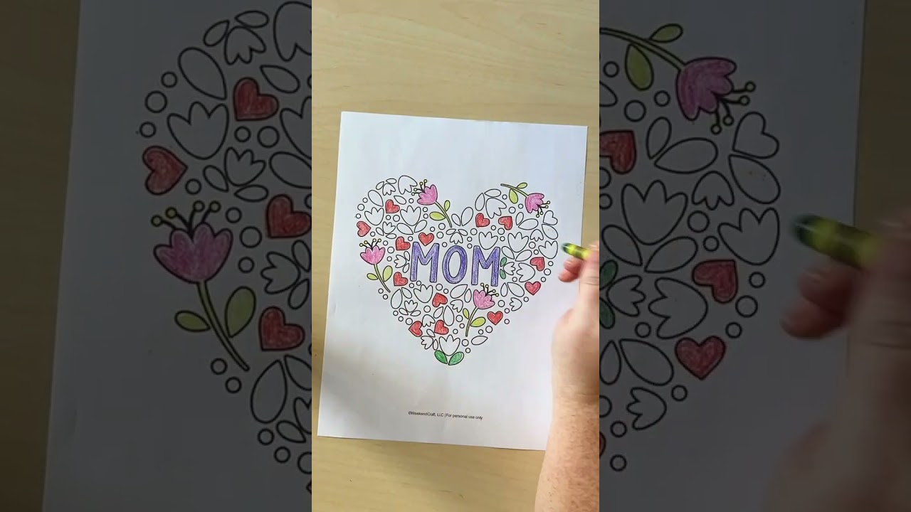 Cute Mother's Day Coloring Sheets - Print At Home