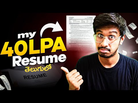 How to Make Best *RESUME* from Scratch In తెలుగు(Free Templates)