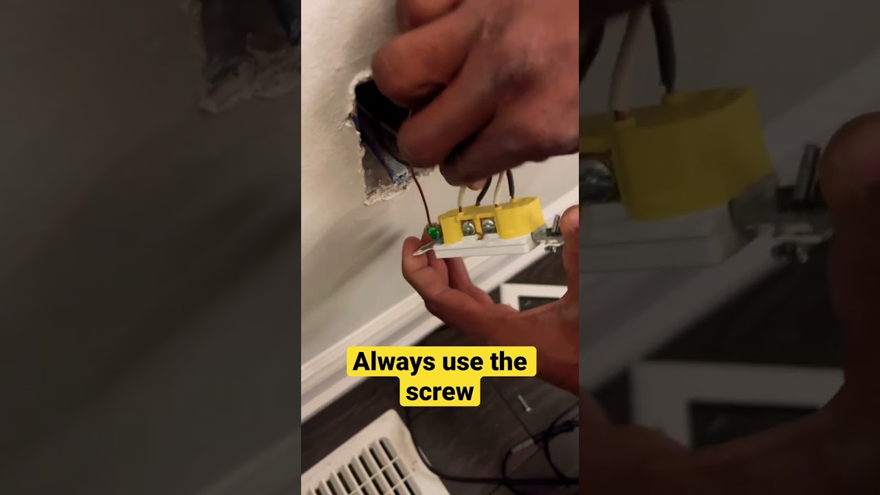 Tips from a pro: How to wire an outlet / plug #diy #electrician #learn #home #teach #reno #hgtv #tip