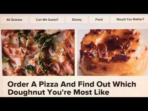 Buzzfeed quiz (Food Edition)
